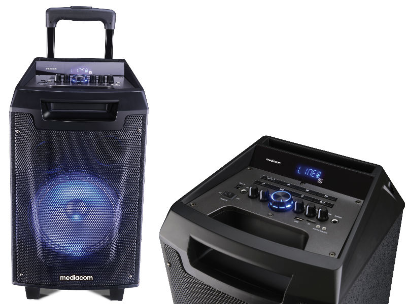 Техномаркет - MEDIACOM X90S KARAOKE MUSIC BOX RECHARGEABLE W/MIC ...